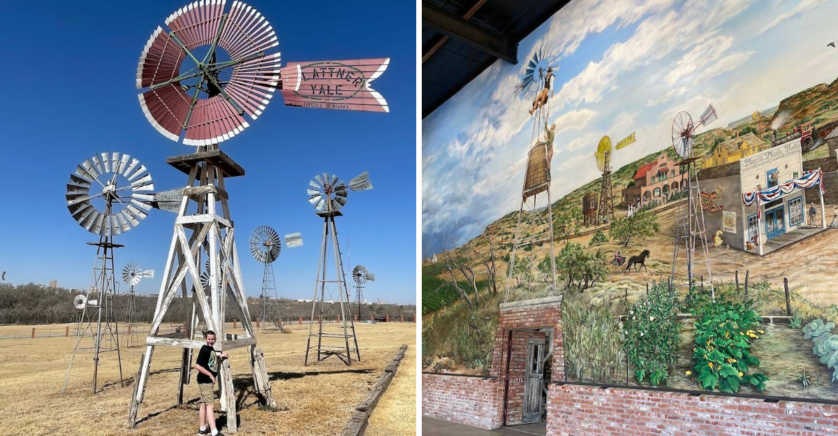 The giant windmill collection in this Texas town is unlike anything ...