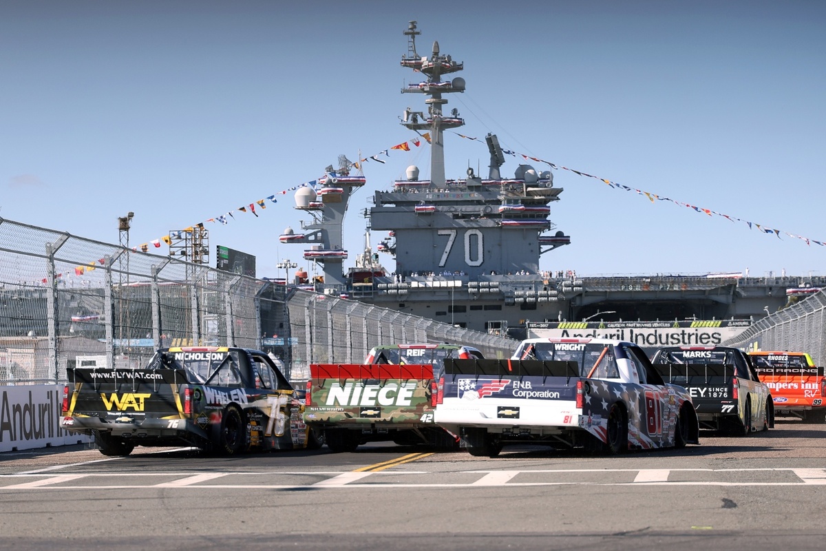 Layne Riggs wins wild San Diego truck race after last-lap chaos