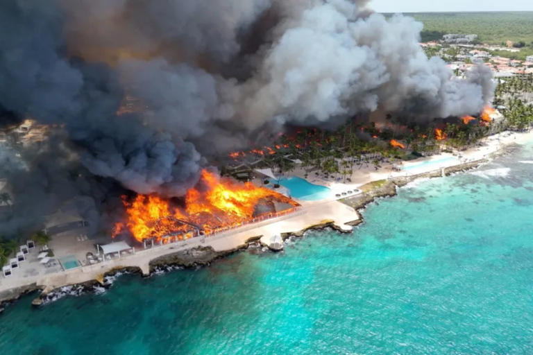 Raging inferno at Dominican resort leaves one dead, nearly 1,700 forced ...