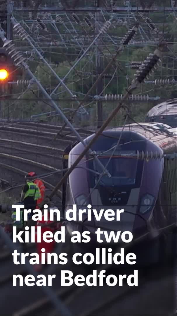 Train driver killed as two trains collide near Bedford