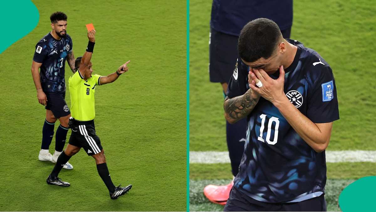 2026 FIFA World Cup: Miguel Almiron becomes 1st player sent off under ...