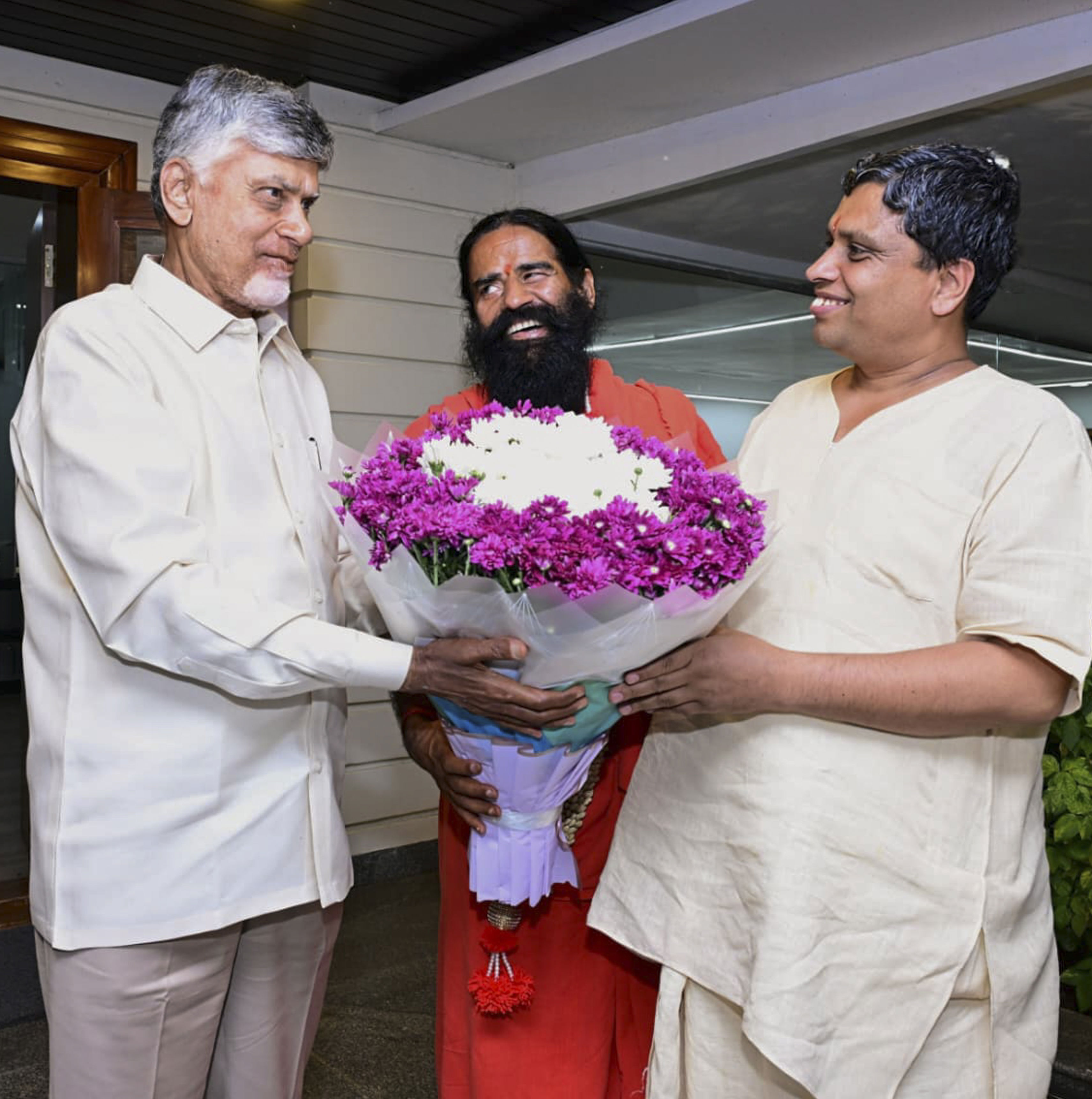 Andhra CM, Baba Ramdev participate in yoga programme