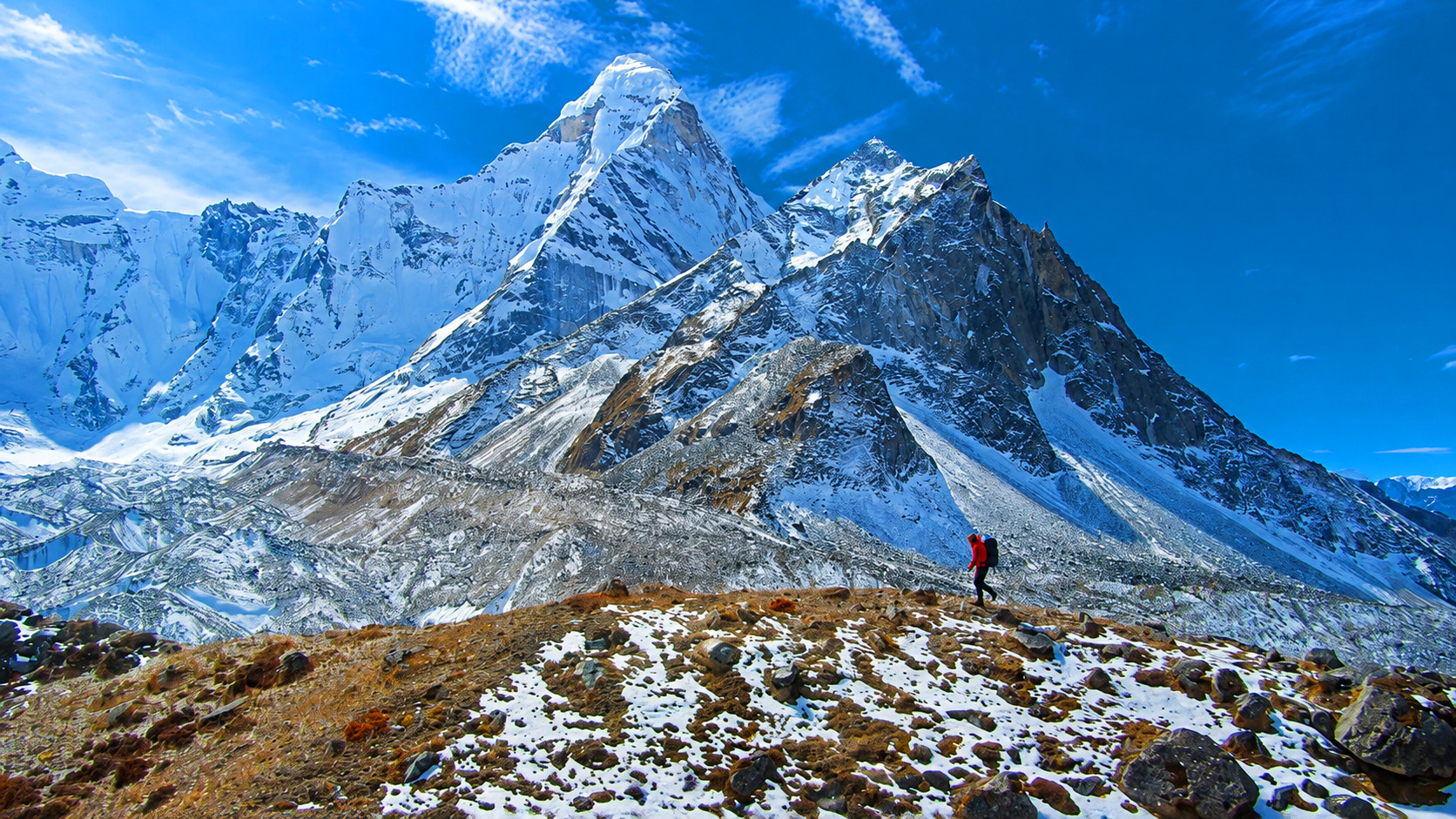 Ama Dablam, das Matterhorn des Himalaya über Nepal