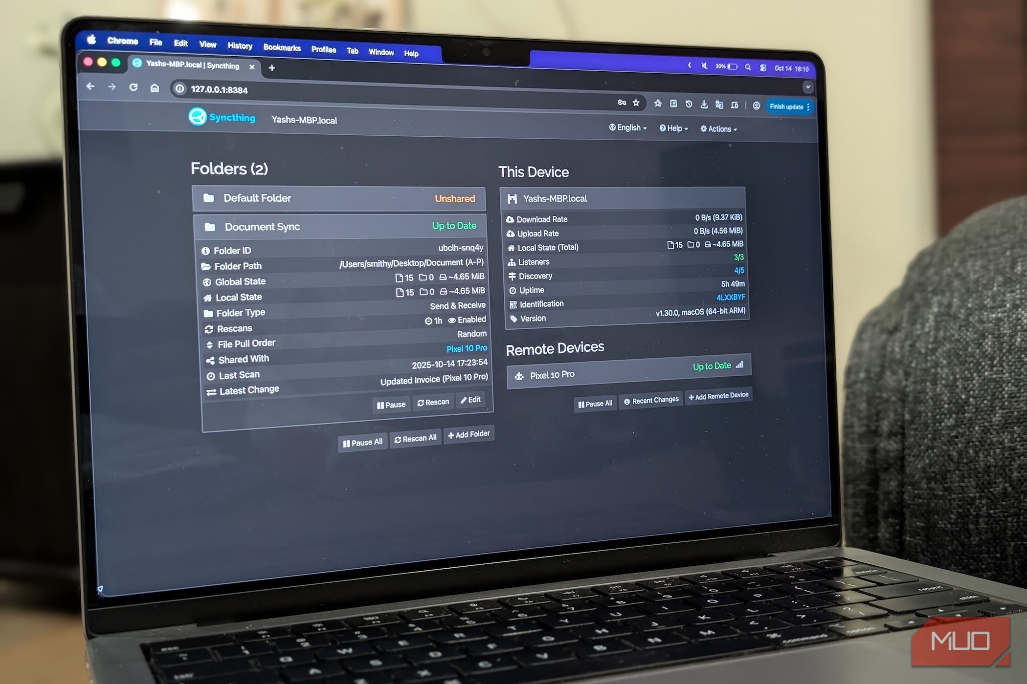 My files sync between every device with no cloud, no account, and no fee