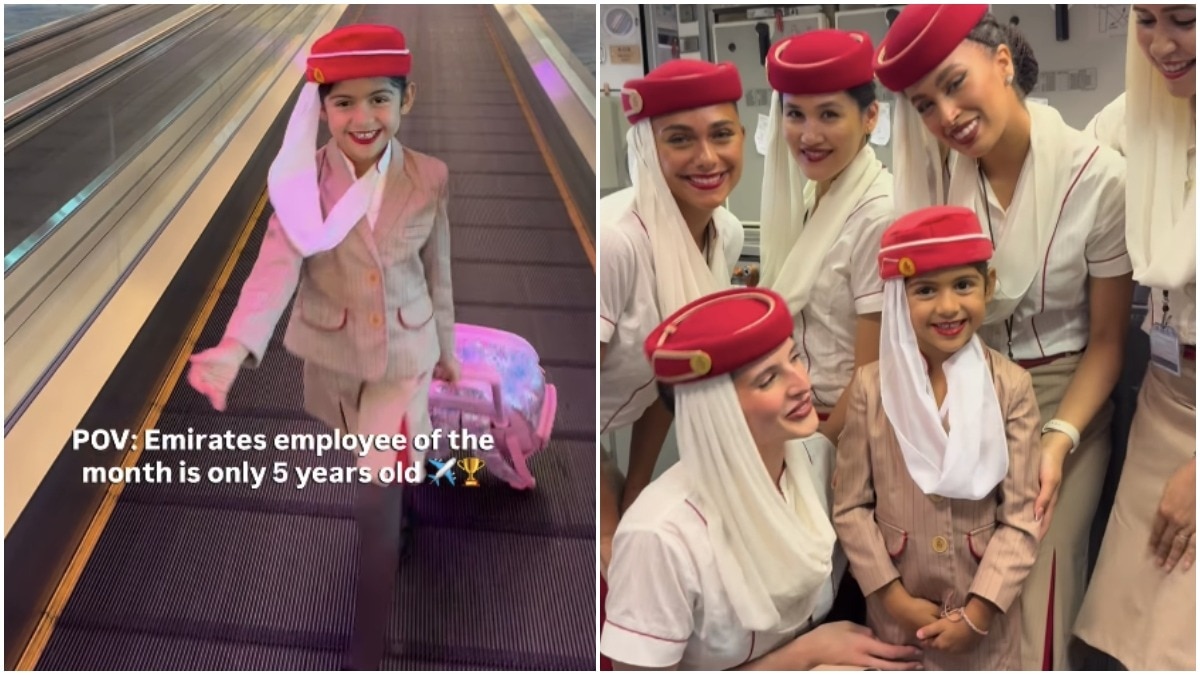 5-year-old girl volunteers as Emirates cabin crew, internet can't get ...