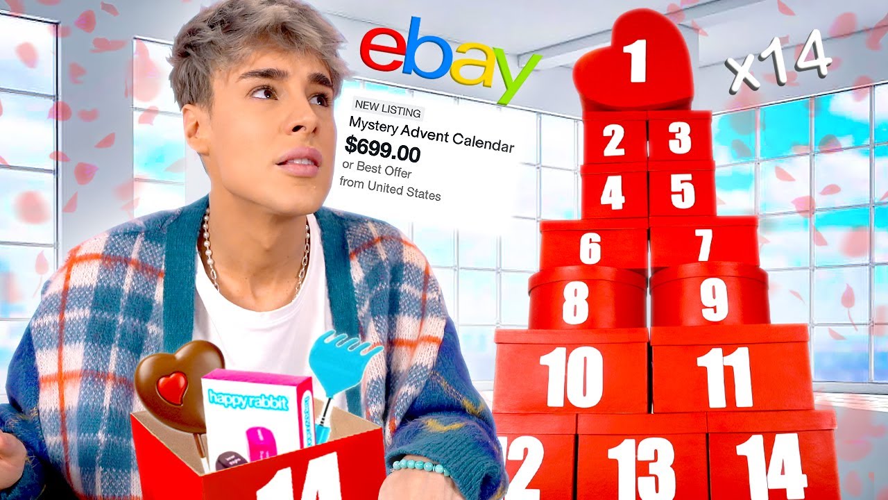 Unboxing a fourteen box Valentine Day mystery advent calendar bought ...