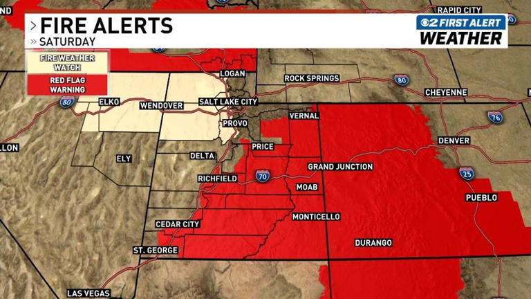 Thunderstorms may increase wildfire threat across northern Utah Saturday