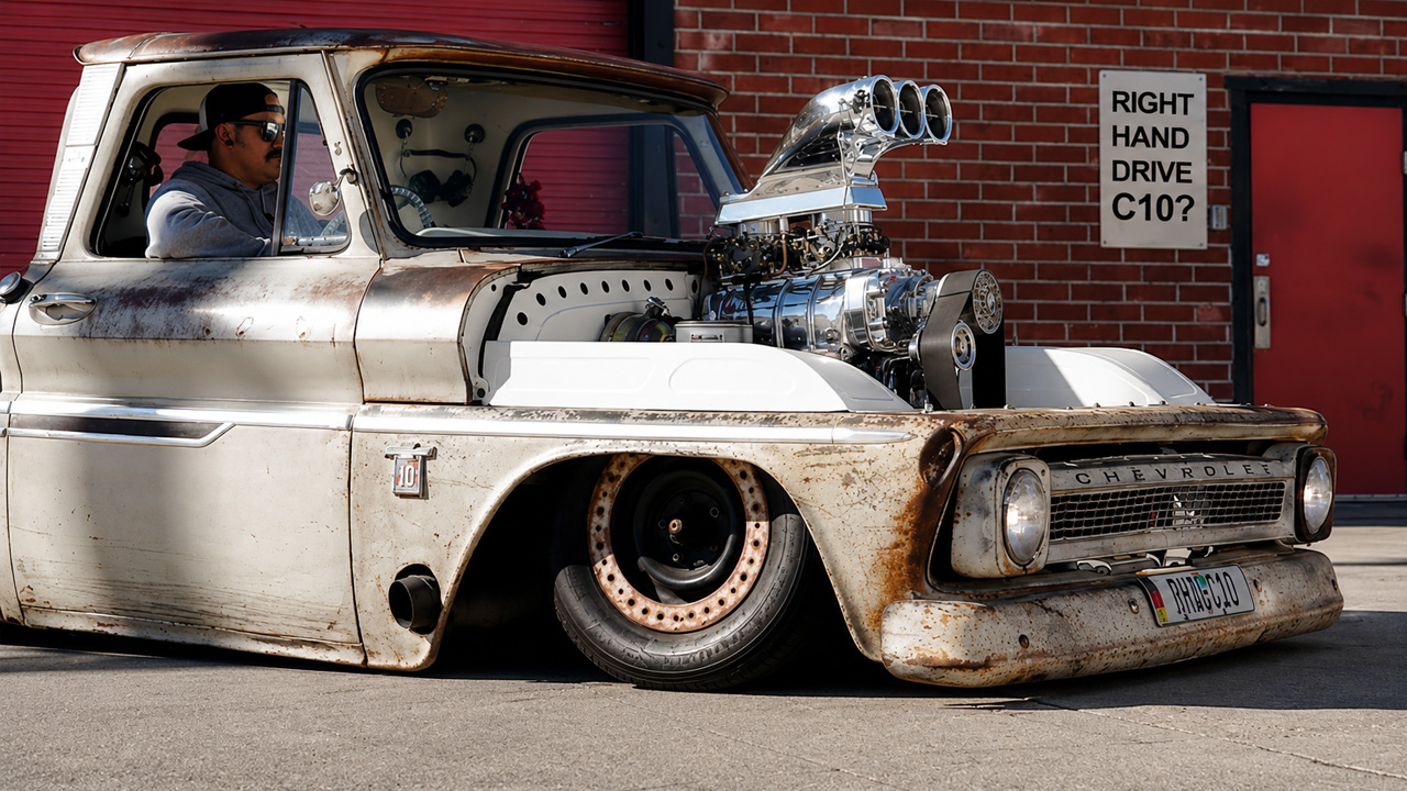 Patina C10 turns into a supercharged street beast