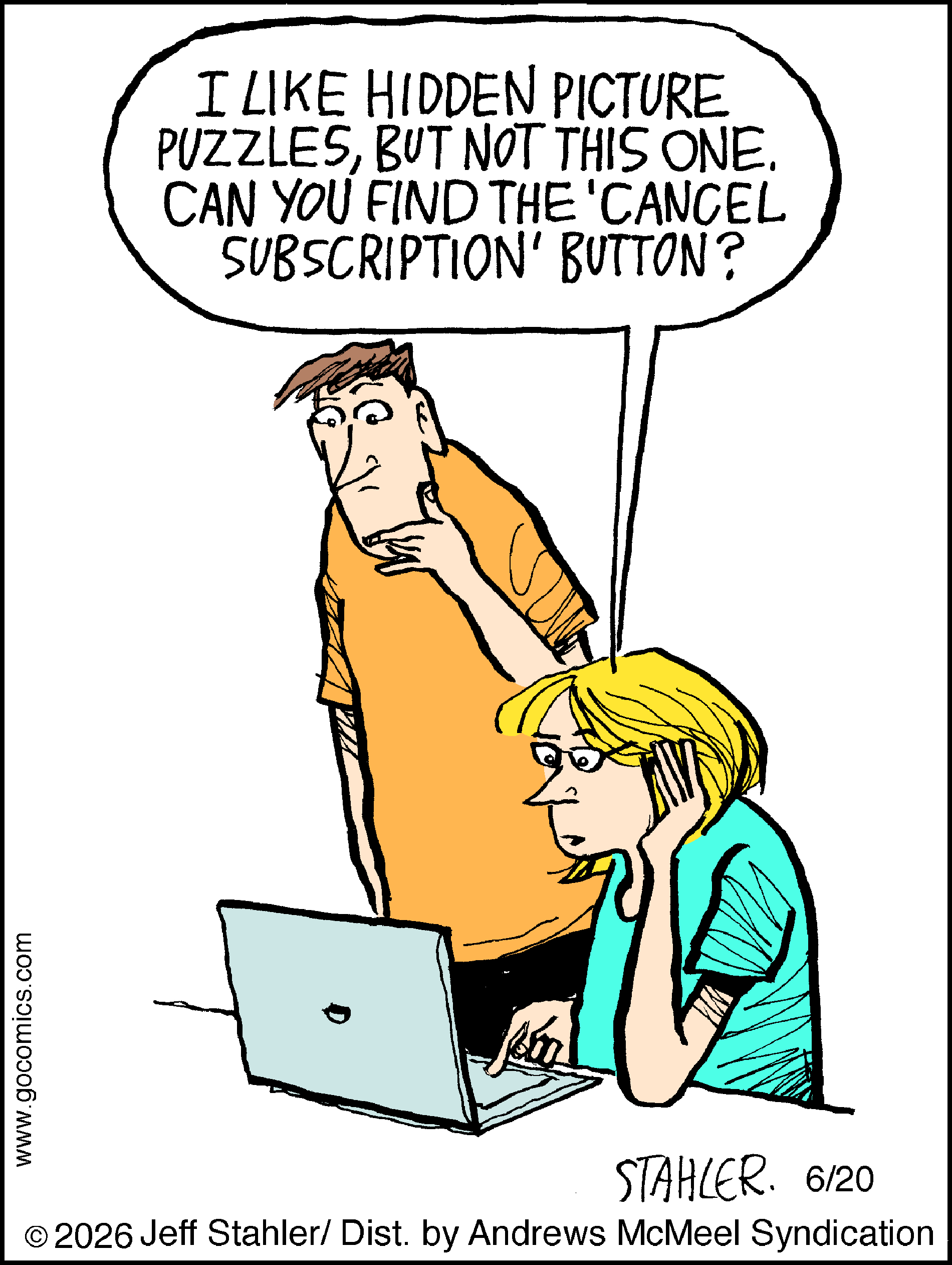 Moderately confused by Jeff Stahler