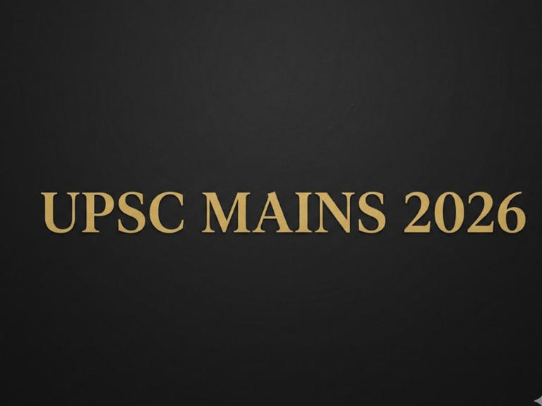 UPSC civil services main 2026: Application form released; update ...