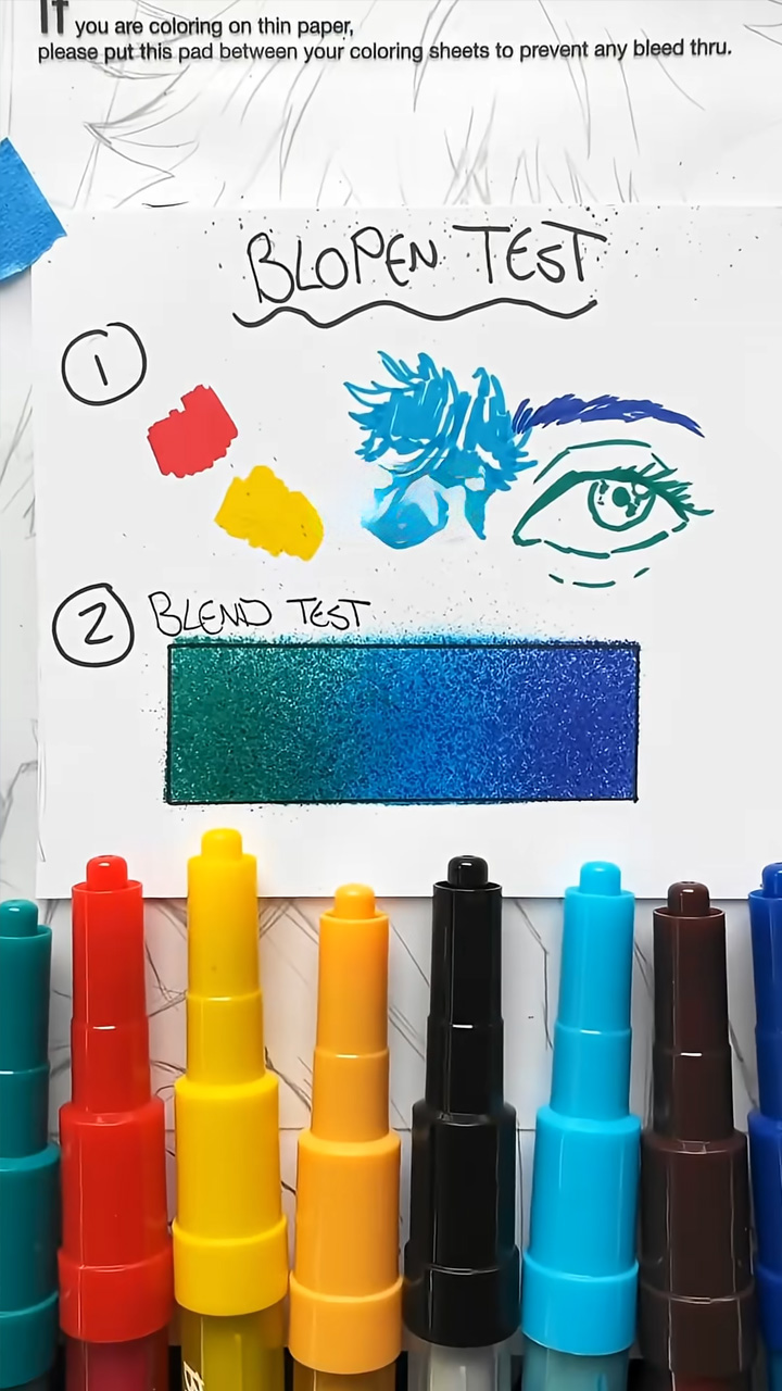 Trying To Draw a Rainbow with A BLOPEN Markers
