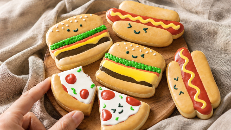 Royal icing turns cookies into fast food