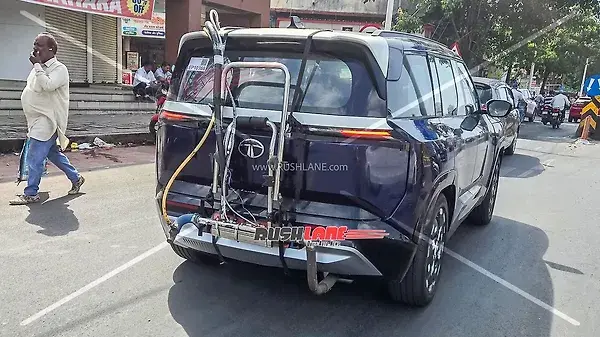Tata Sierra spotted with emission testing kit