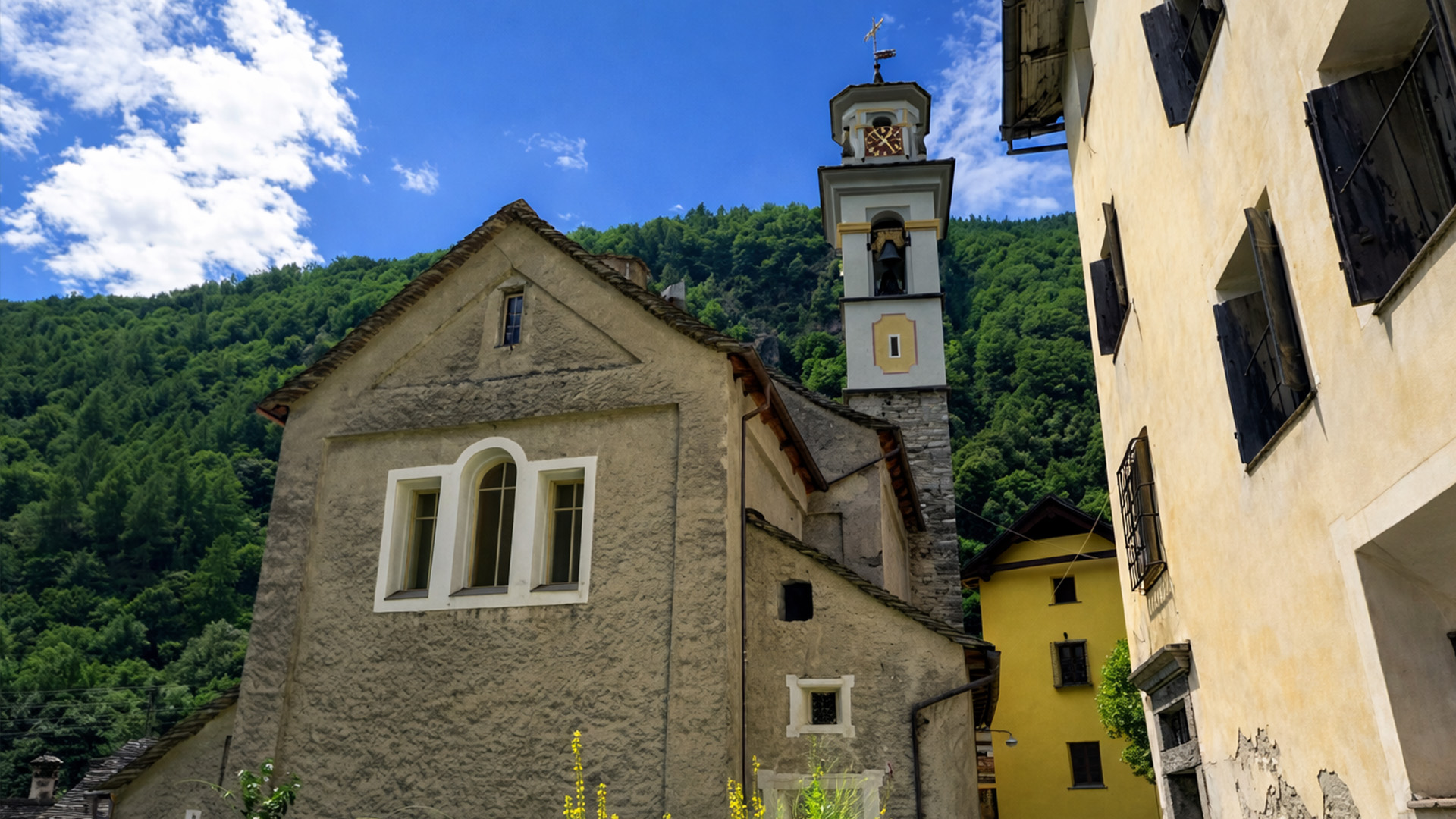 Prato Switzerland offers a peaceful walking tour in Ticino (4K)