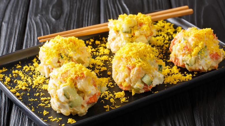 For potato salad with more flavor and texture, make it Korean style