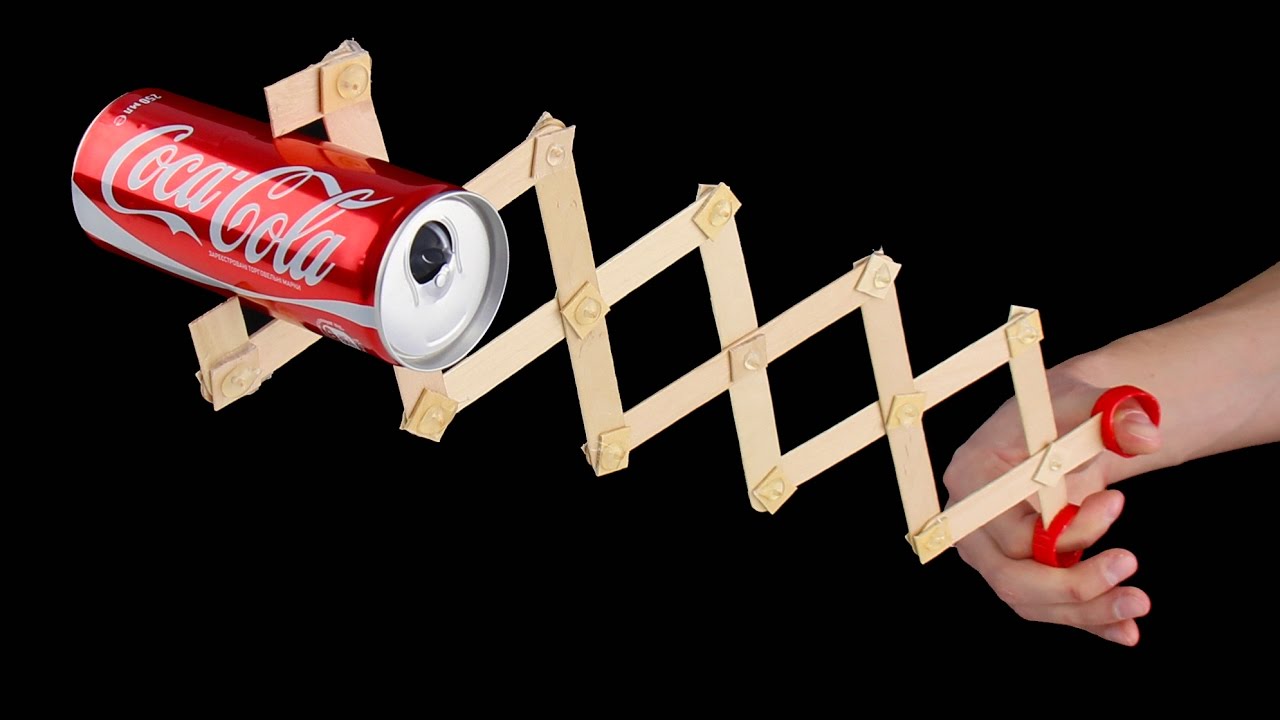 How to make a robotic scissor arm from popsicle sticks