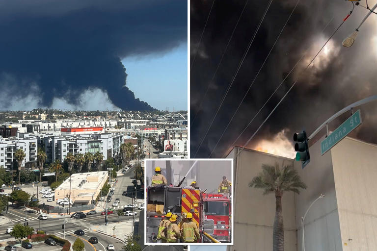 Fire department issues urgent warning as choking smoke from massive LA ...