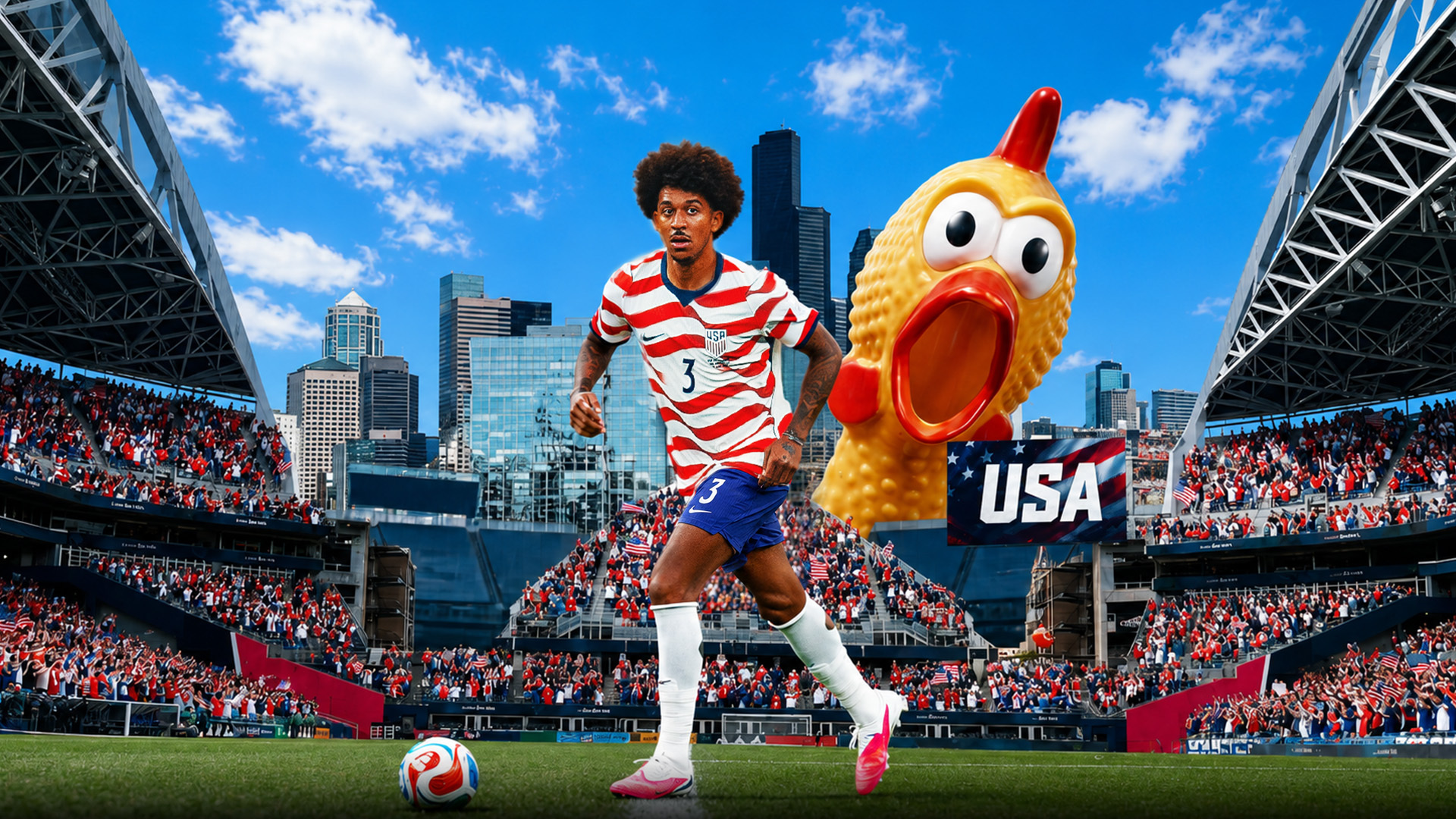Fowl play: Chris Richards' lucky rubber chicken joins USA on World Cup tour