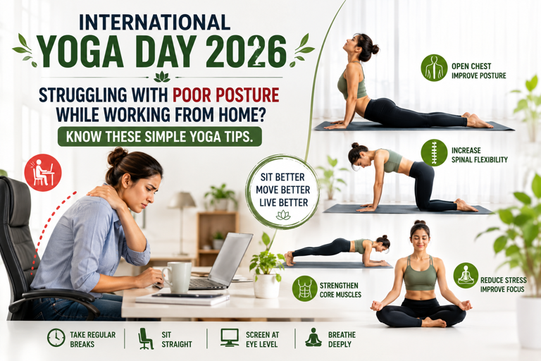 International Yoga Day 2026: Struggling with poor posture while working ...