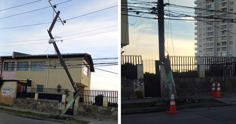 Poste chocado deja casi mil clientes sin luz en Cerro Placeres de ...