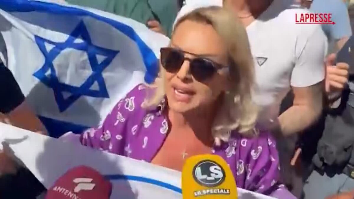 Roma Pride 2026, Pascale in piazza con Adinolfi con bandiere Israele e ...