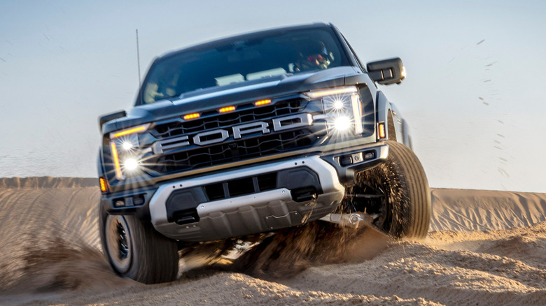 Why do people put raptor lights on pickup truck grilles?
