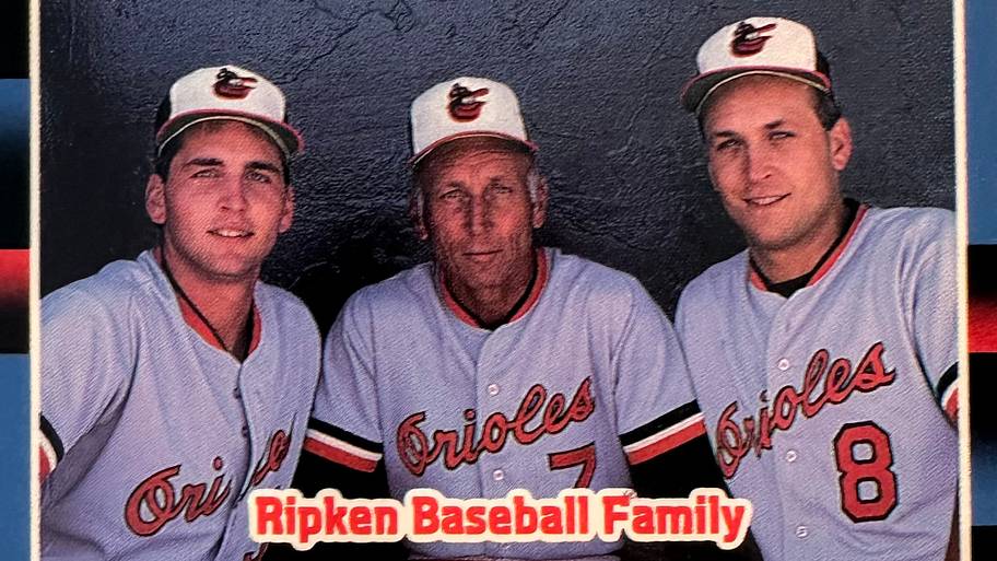 Celebrating Father's Day through baseball cards with Cal Ripken and family