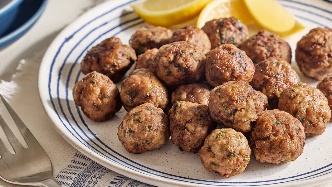 Greek meatballs from prep to plate