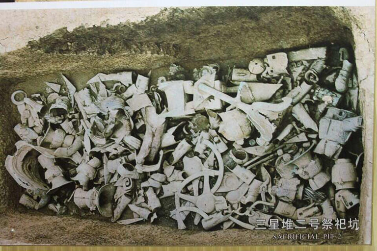 In 1986, archaeologists opened Sanxingdui’s sacrificial pits and found ...