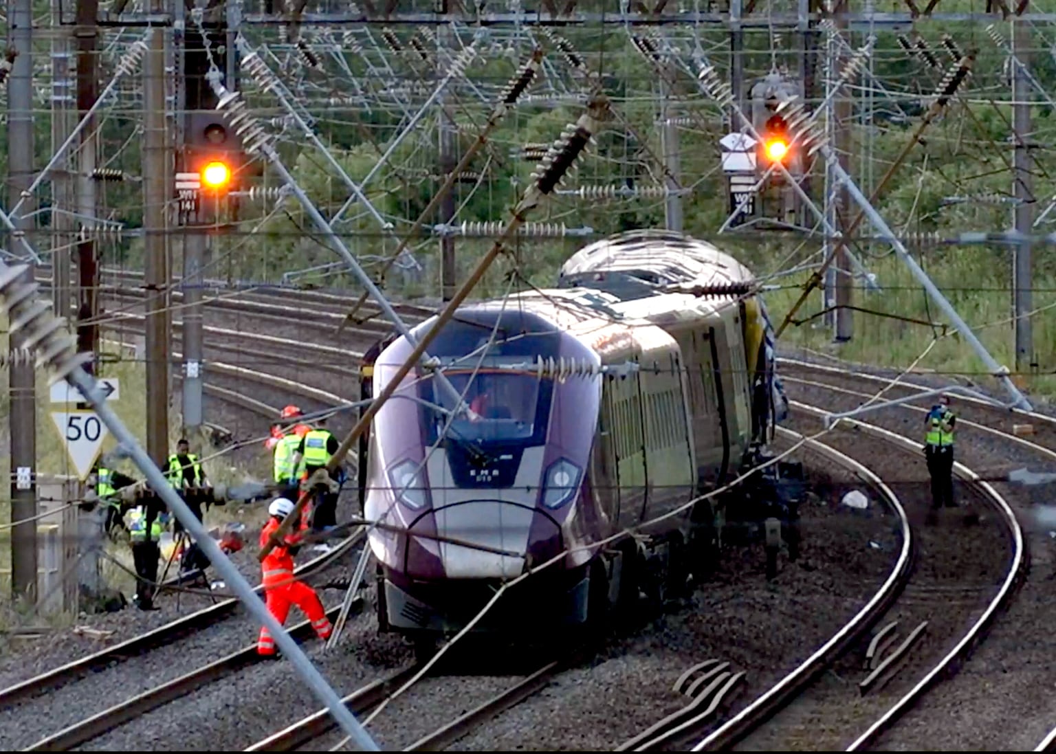 28 in hospital, nine in a critical condition, after train collision