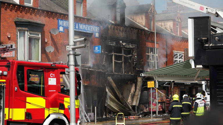 Two people in hospital after restaurant blaze