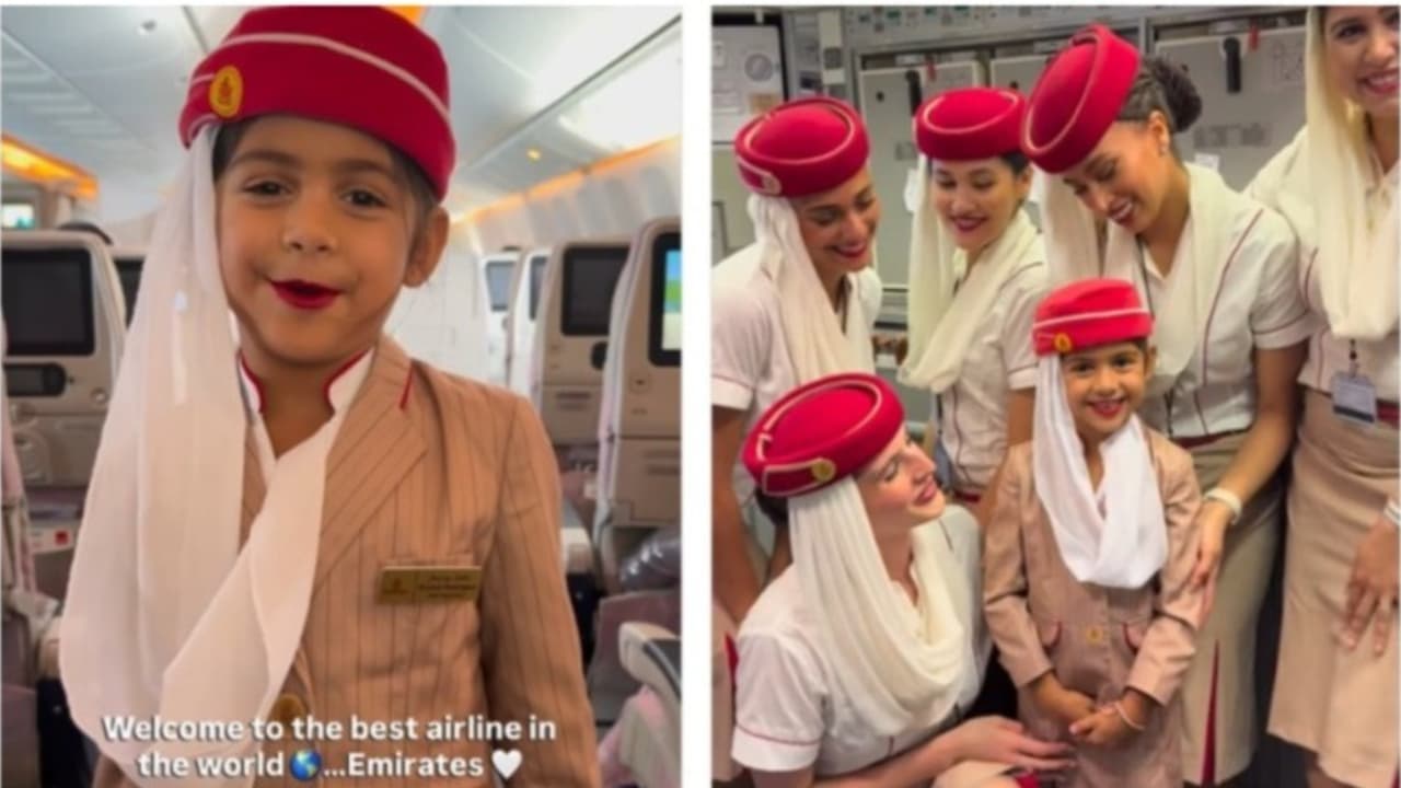 'Dream come true': 5-year-old takes over Emirates cabin crew role ...