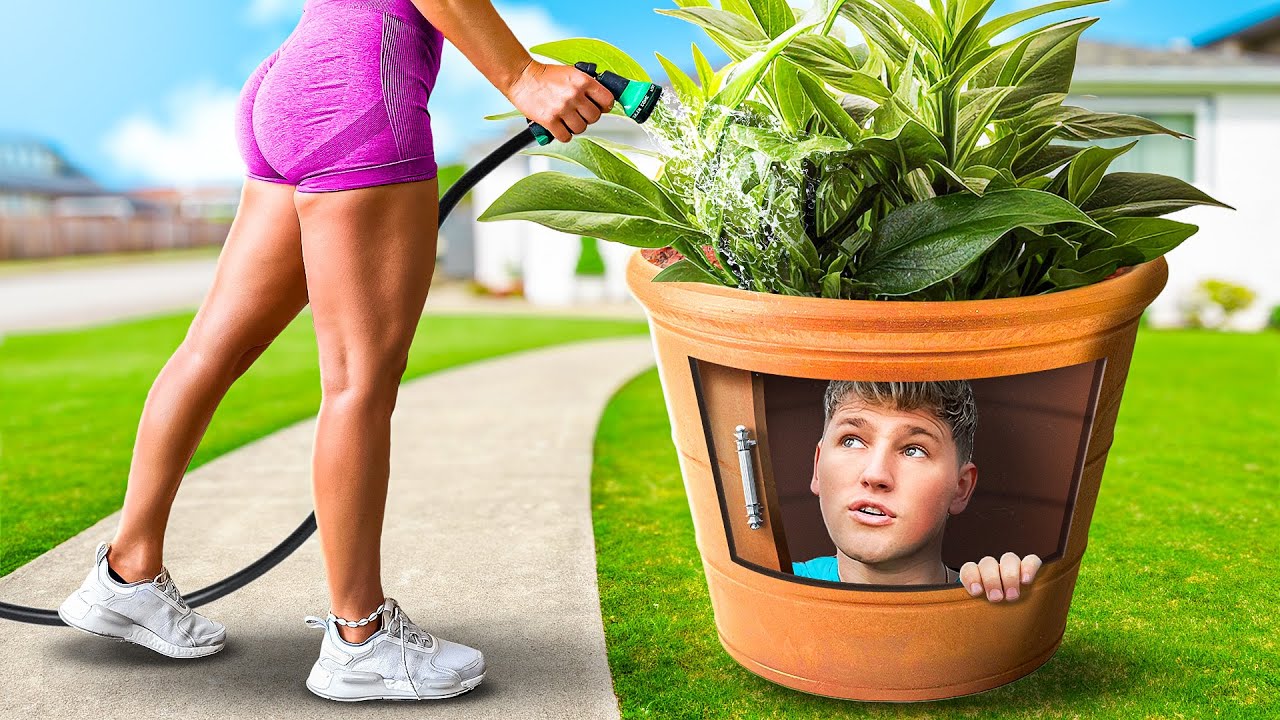 Creator constructs a hidden sanctuary in their front yard