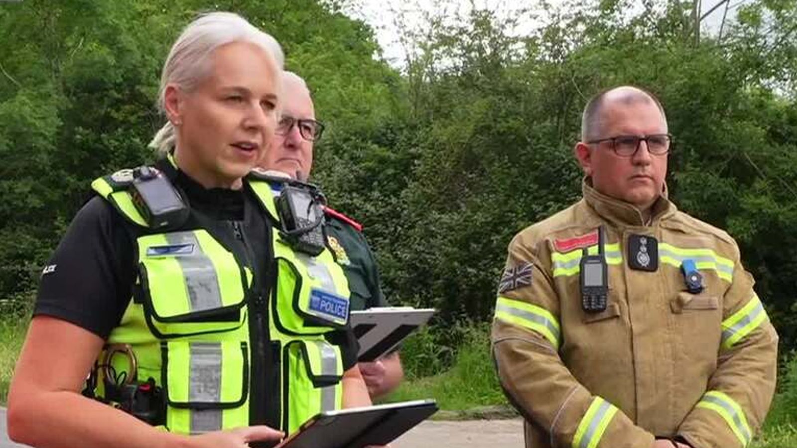 Watch police give update on train crash