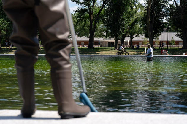 Trump claims reflection pool was vandalized amid algae growth ...