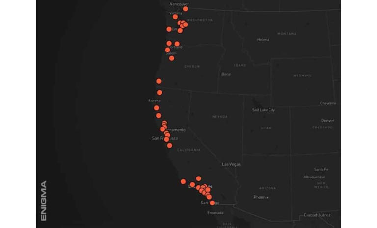 A wave of coastal UFO reports is surging across the US., and some ...