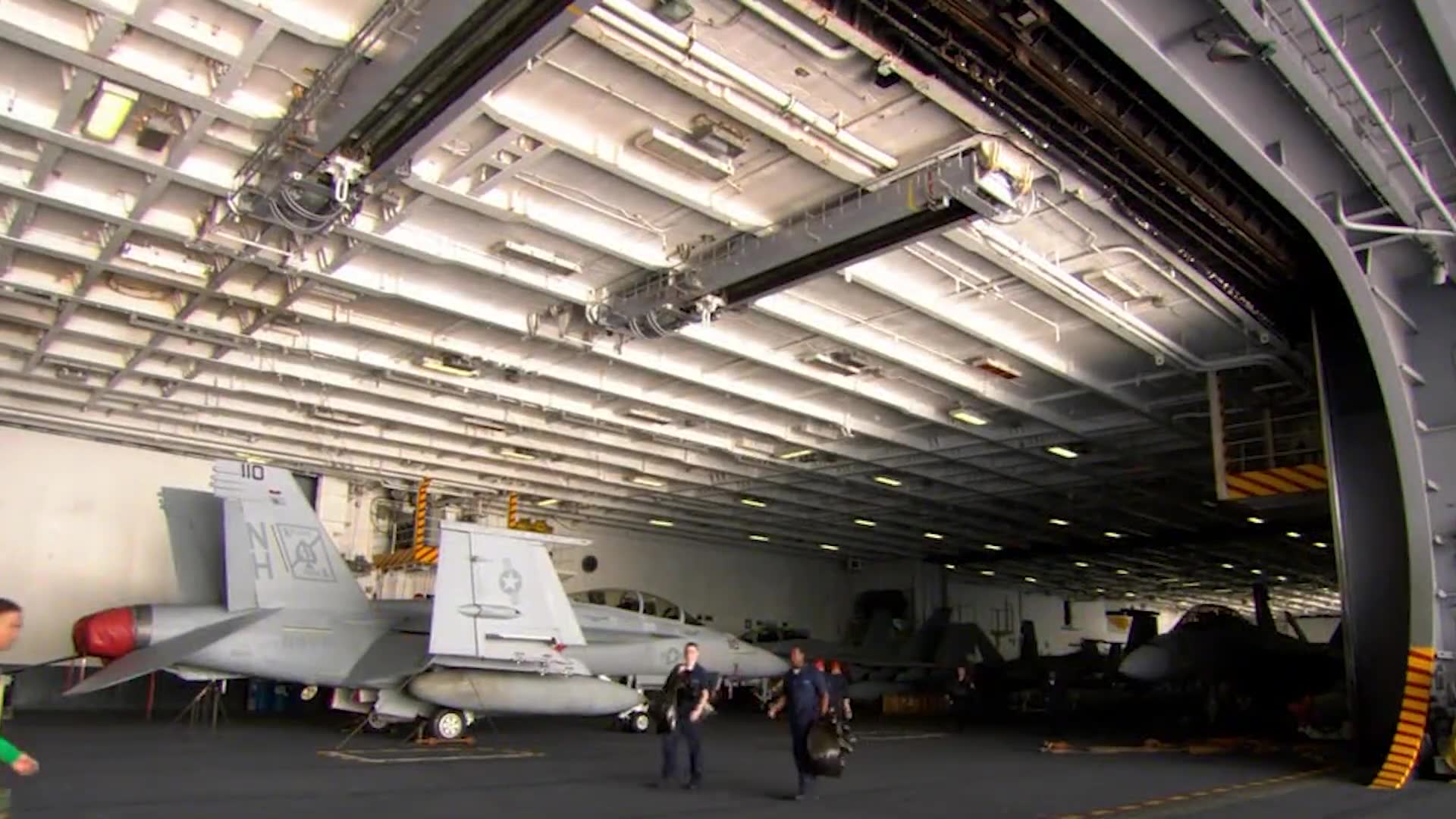Inside the lower decks of America's newest supercarrier