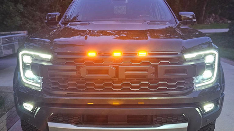 Why do people put raptor lights on pickup truck grilles?