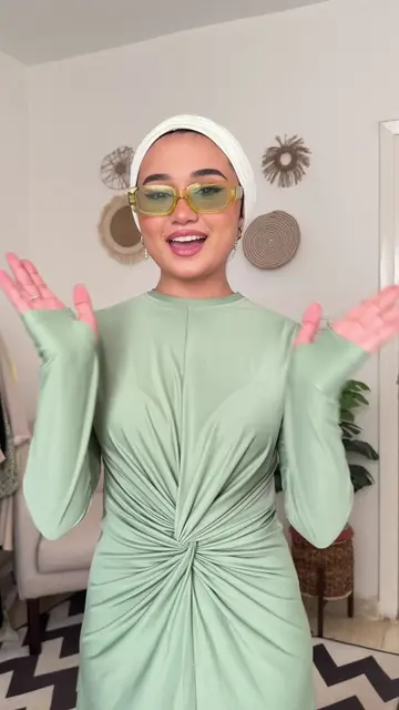 Modest burkini looks in four colors for your next beach day