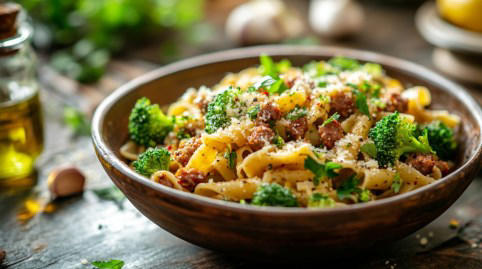 Diese Salsiccia-Brokkoli-Pasta bringt Italien auf den Feierabendteller