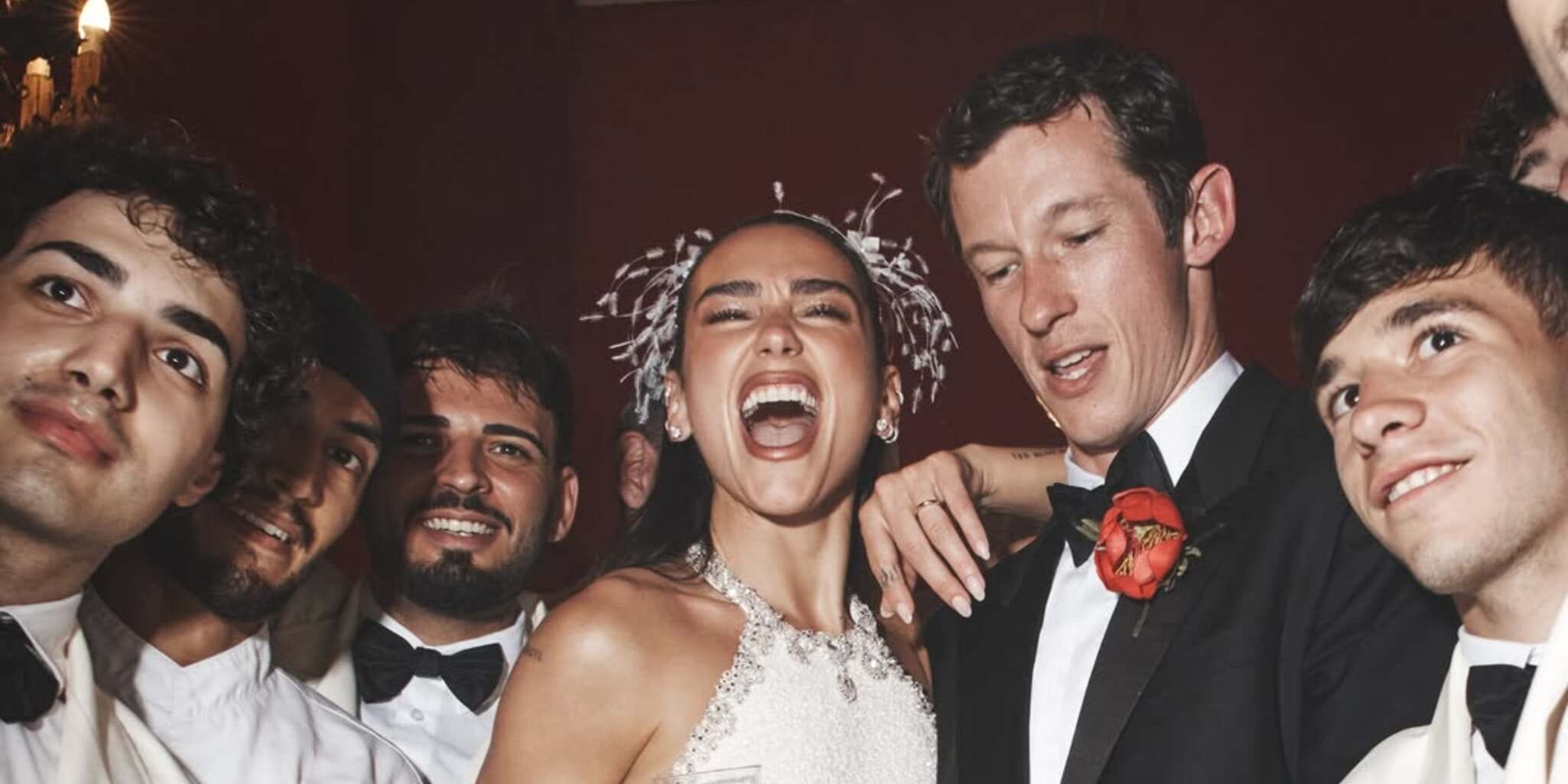 Dua Lipa’s Chanel couture wedding dress was hand-embroidered with ...