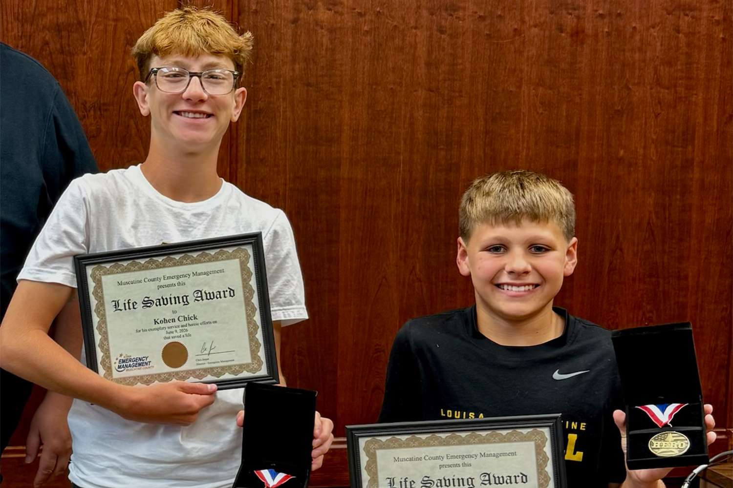 13-year-old boys hailed heroes after saving ‘scared’ and injured ...