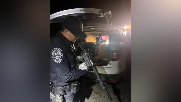 Two arrested, two guns found after Highway 99 speeding crash