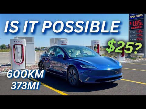 Canada man takes his Tesla Model 3 Highland on a 373 mile road trip to ...