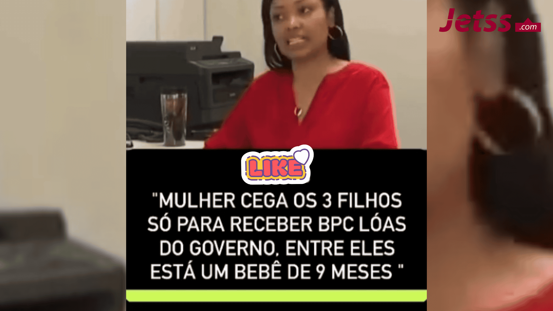 Mulher cega os 3 filhos só para receber benefício do governo
