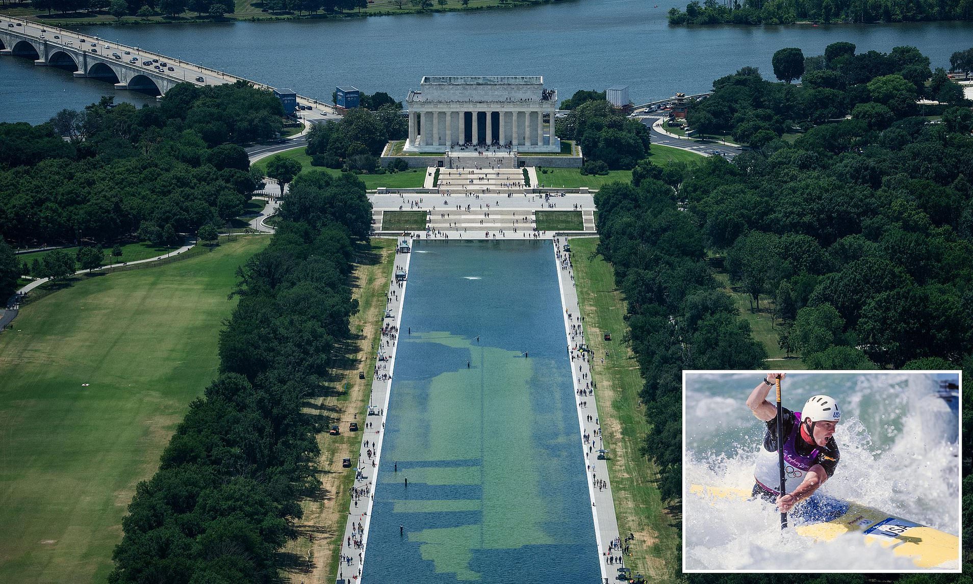 Three-time Olympian is arrested for allegedly damaging Reflecting Pool