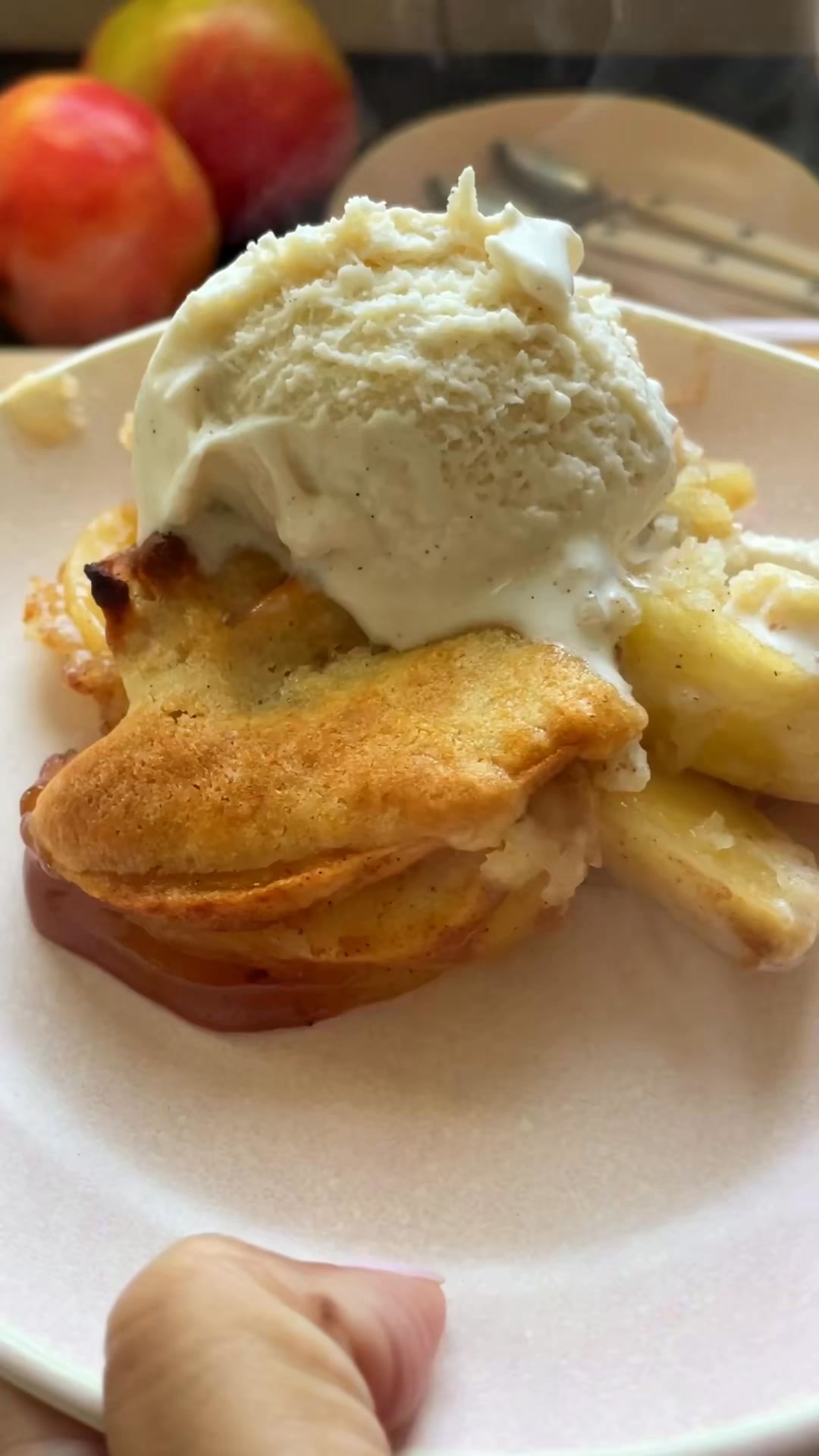 The most popular apple cobbler