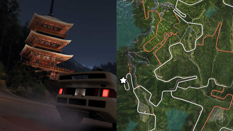 Where to find the Temple of Nachi Falls in Forza Horizon 6