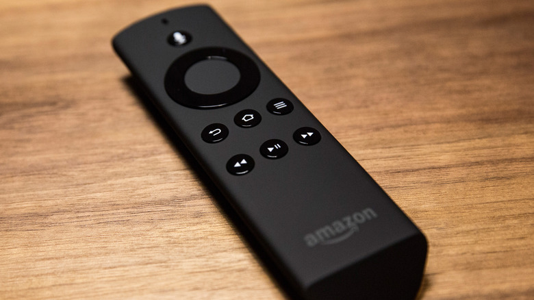What does the flashing red light mean on a Fire TV Stick remote?