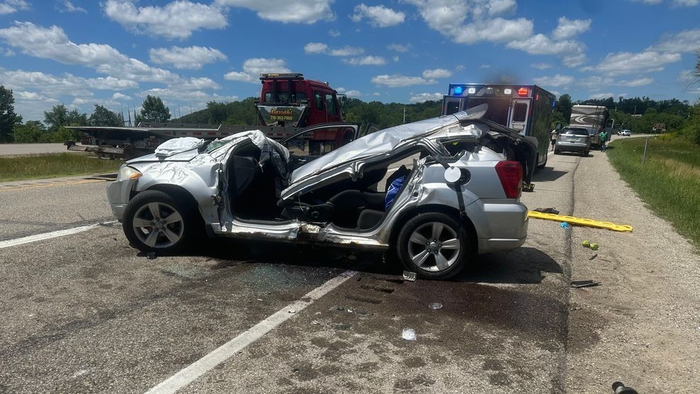 Driver airlifted after rollover crash near Bertram